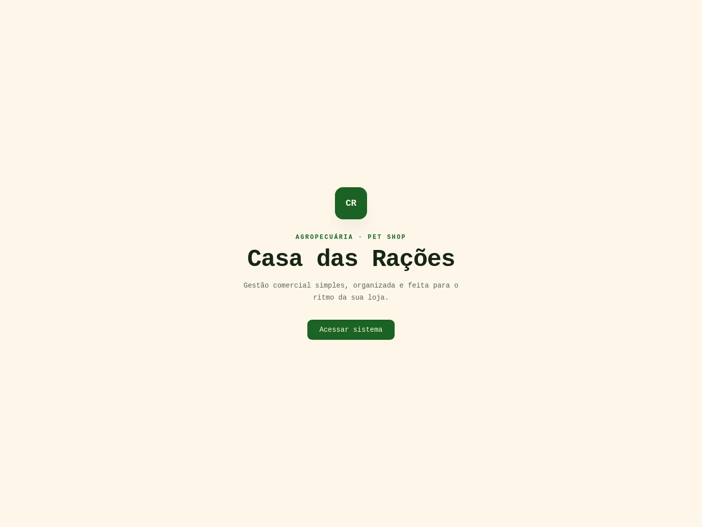 Casa das Rações ERP
