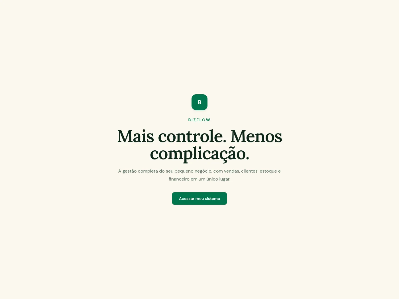 BizFlow Sistema Empresarial