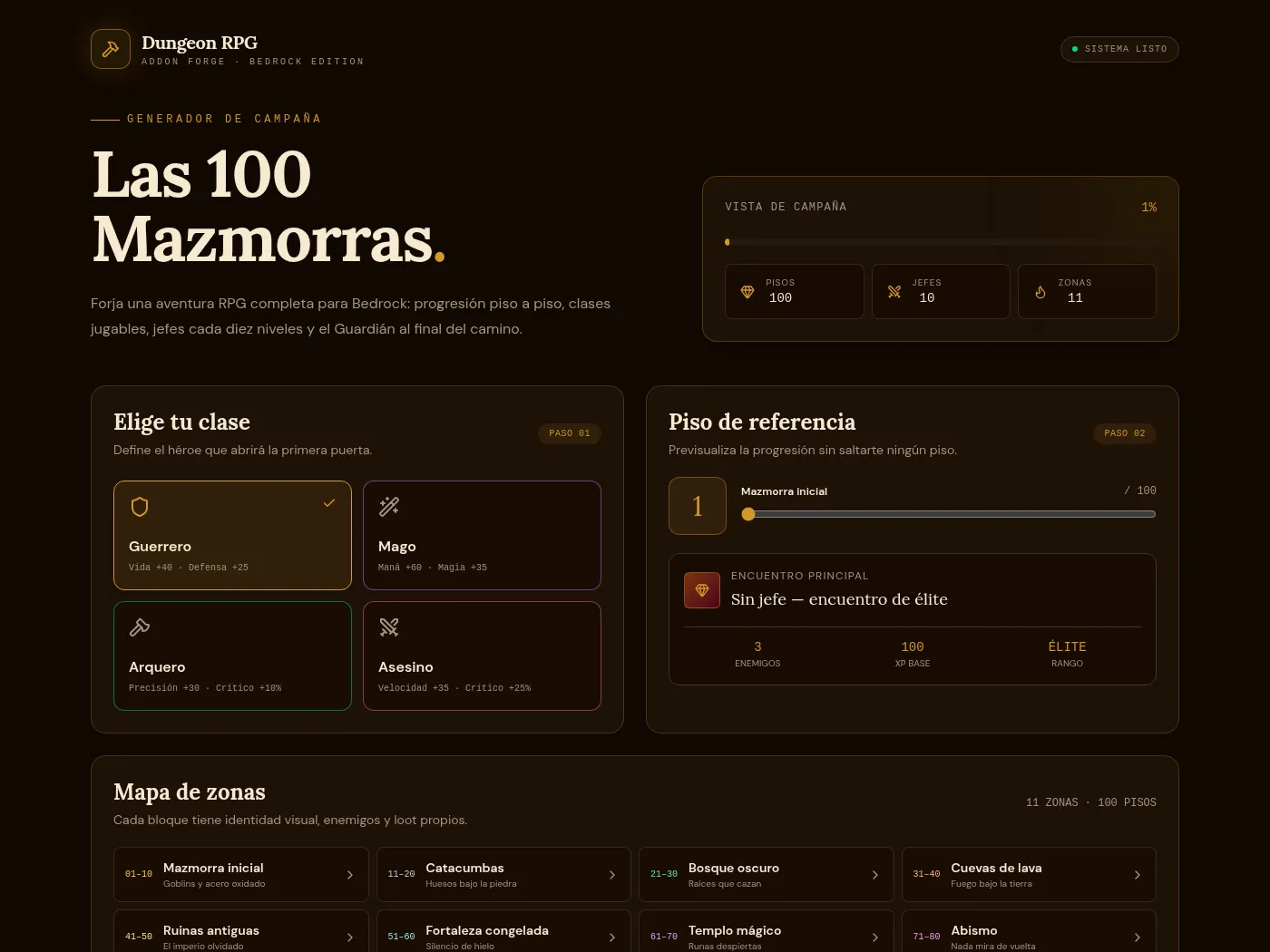 Dungeon RPG 100 Mazmorras