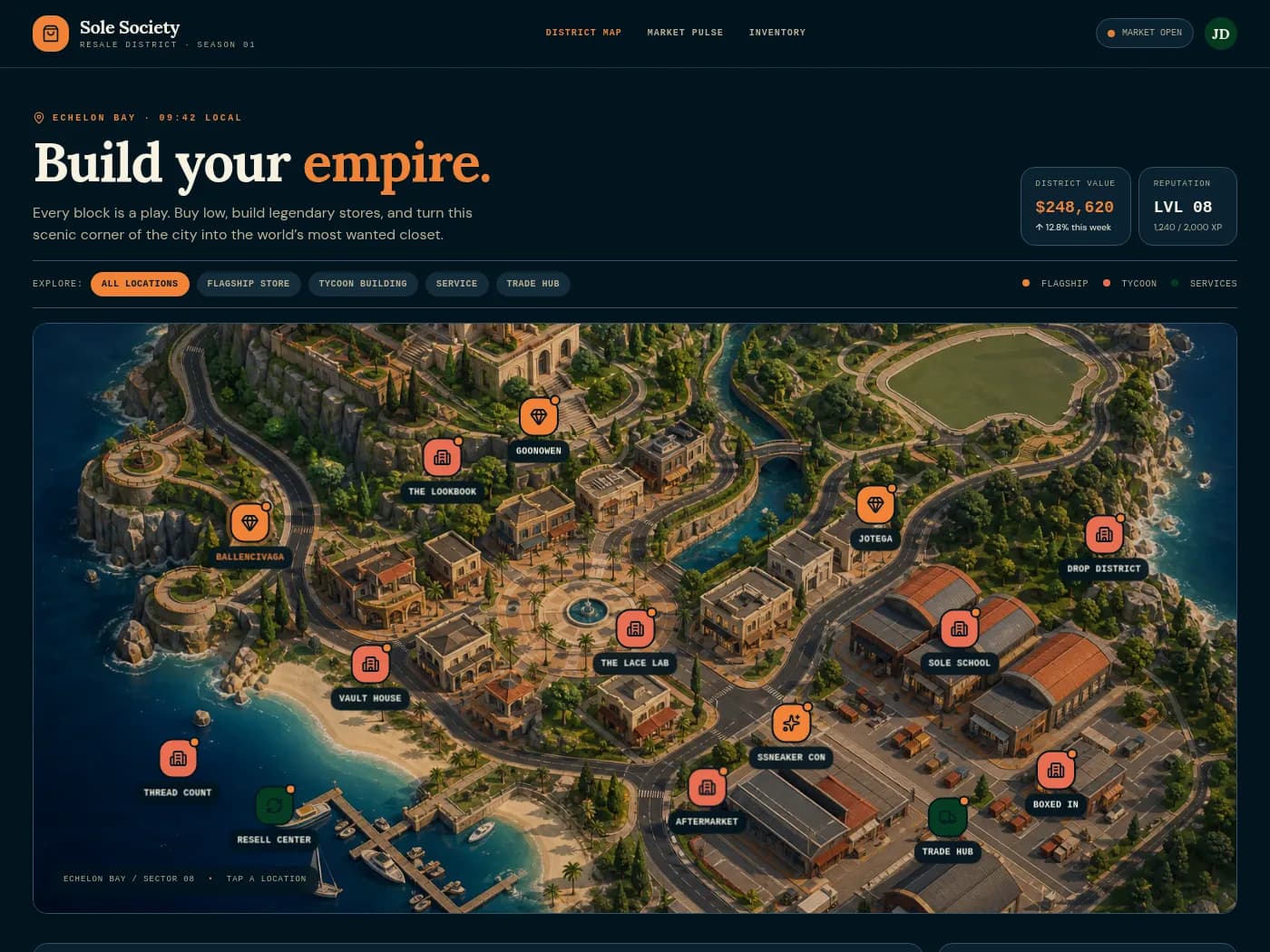 Sneaker Tycoon Map Game