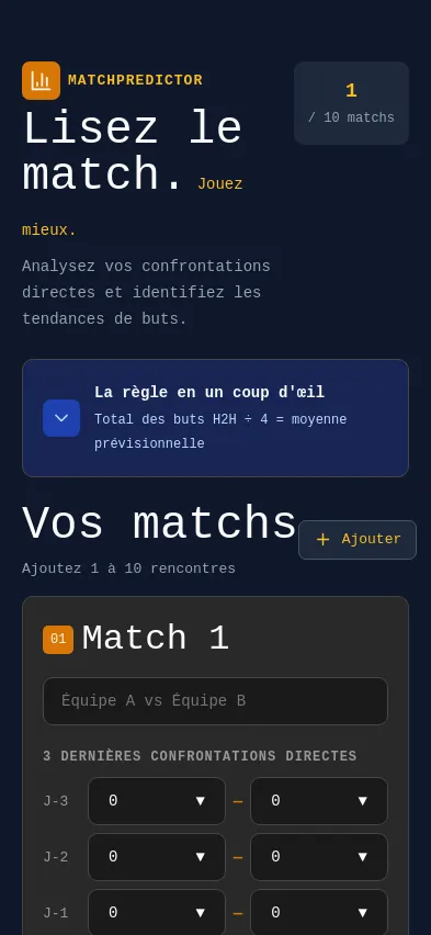 MatchPredictor Mobile