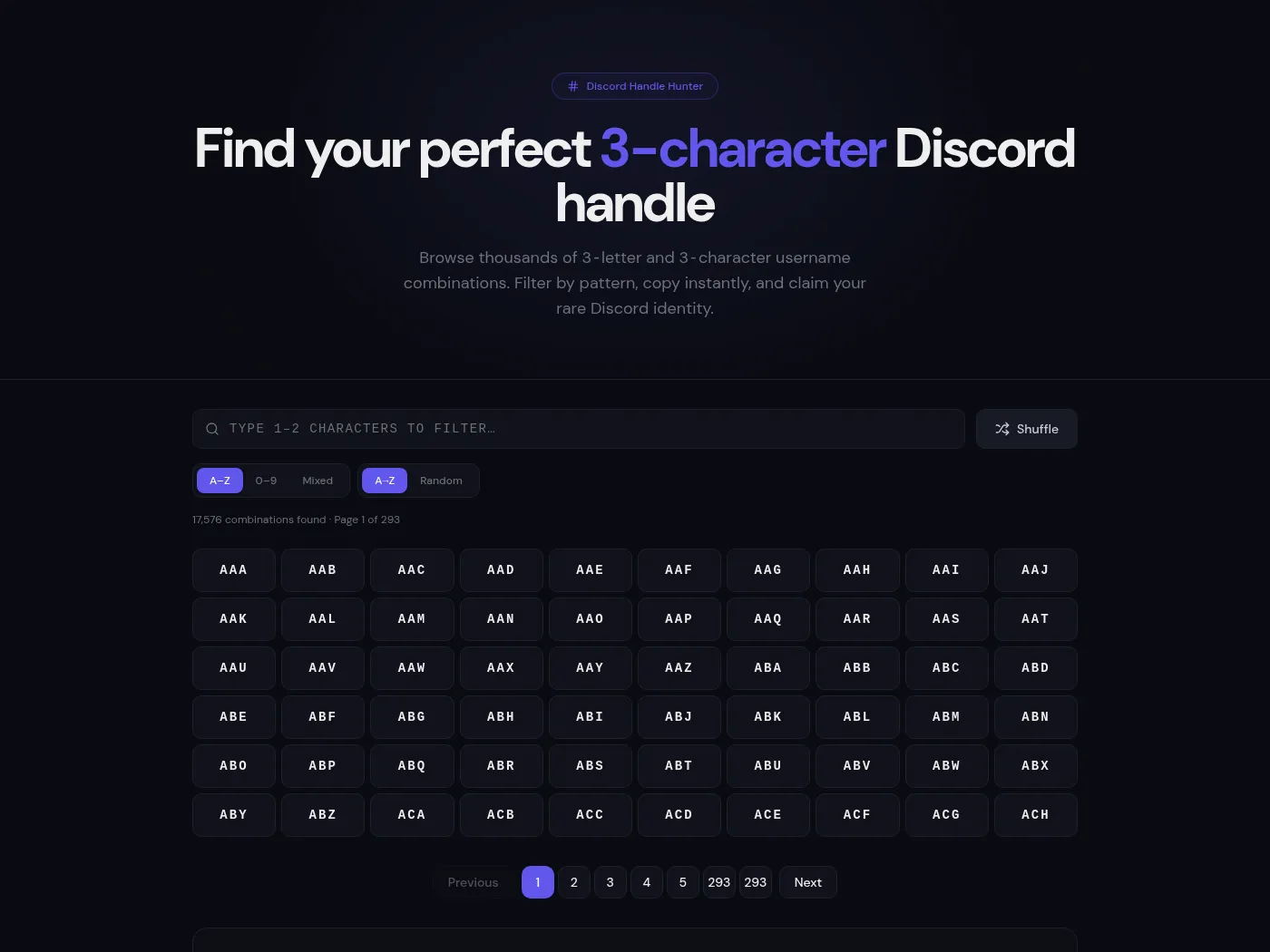 Discord Handle Finder