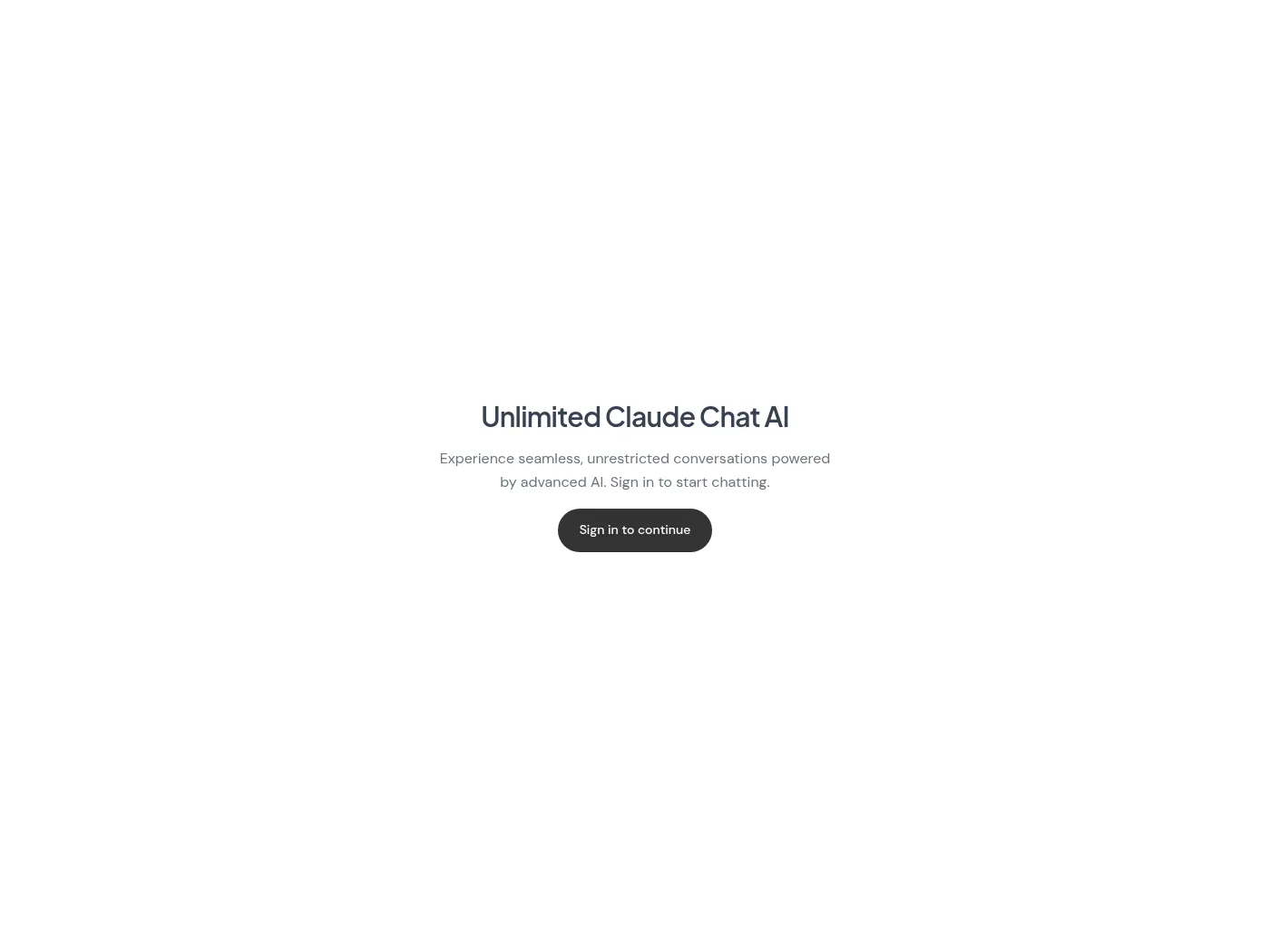 Unlimited Claude Chat AI