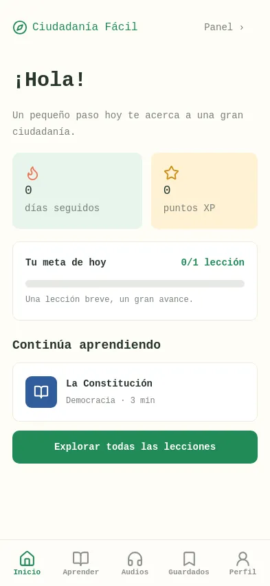 Ciudadanía Fácil Mobile