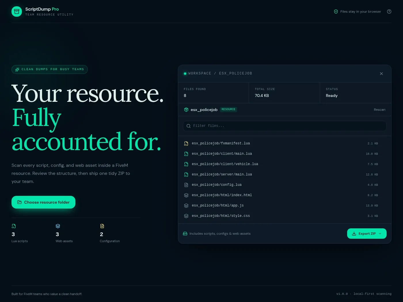 ScriptDump Pro