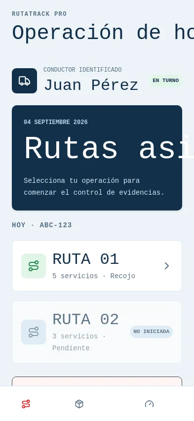 RutaTrack Pro Mobile
