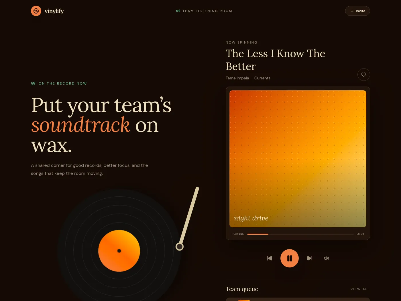 Vinylify Music Player