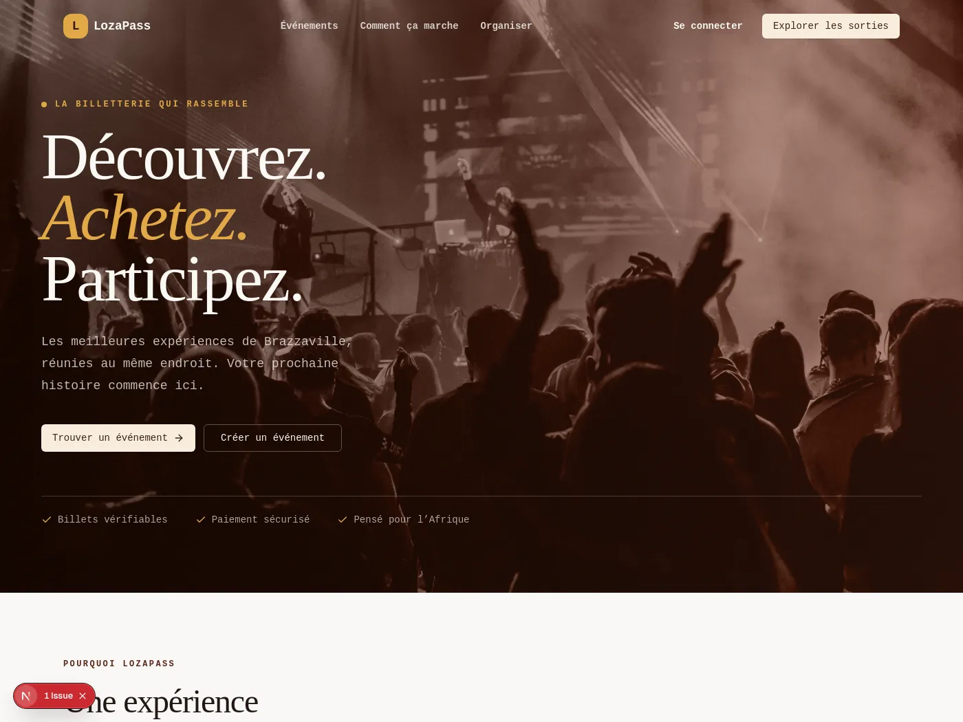 LozaPass Billetterie Web
