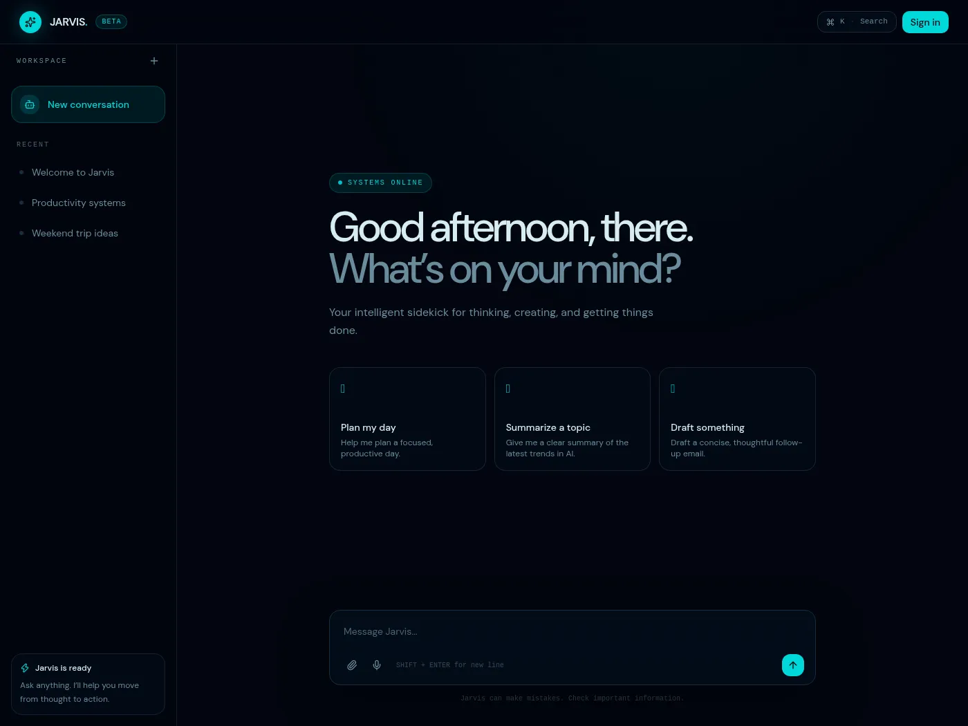Jarvis AI Assistant