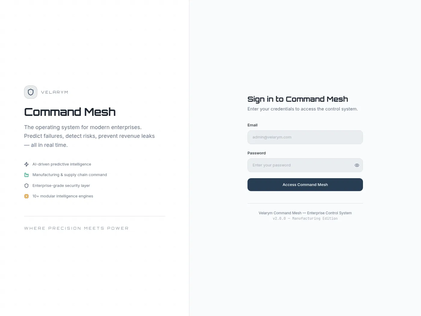 Velarym Command Mesh