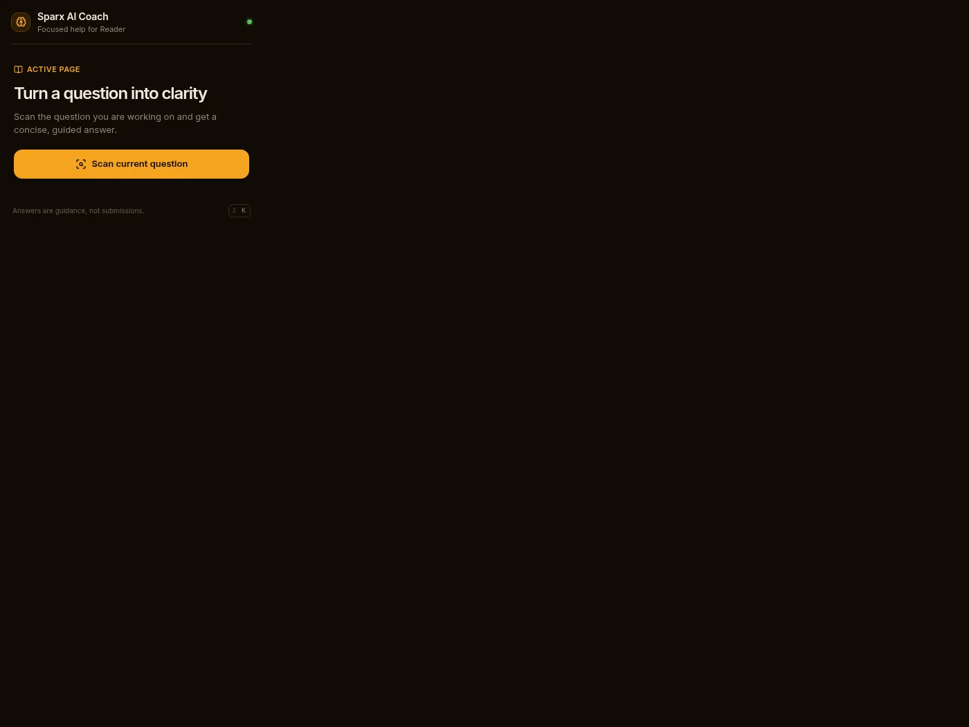 Sparx AI Coach Extension