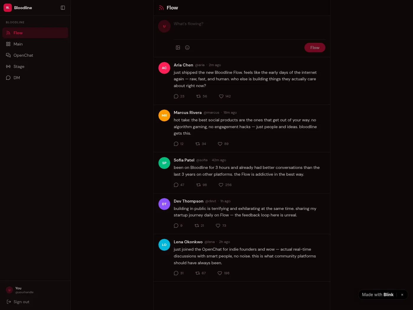 Bloodline Social Hub