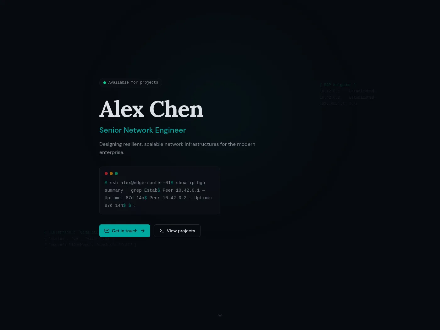 Network Engineer Portfolio