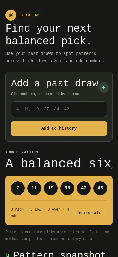 LottoPredictor AI