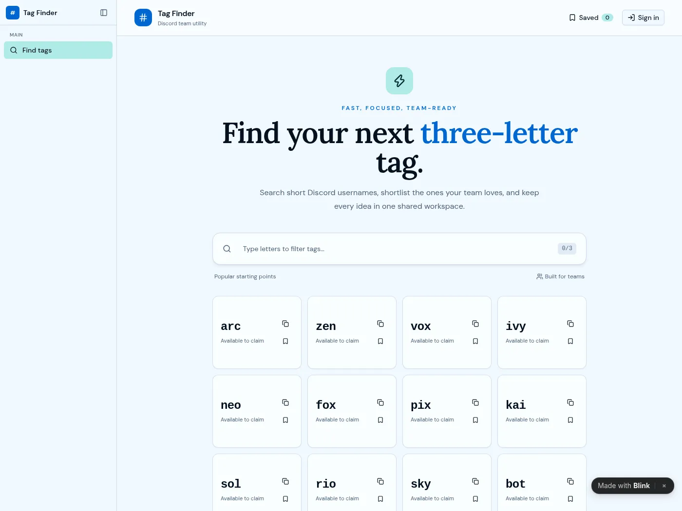Discord Tag Finder