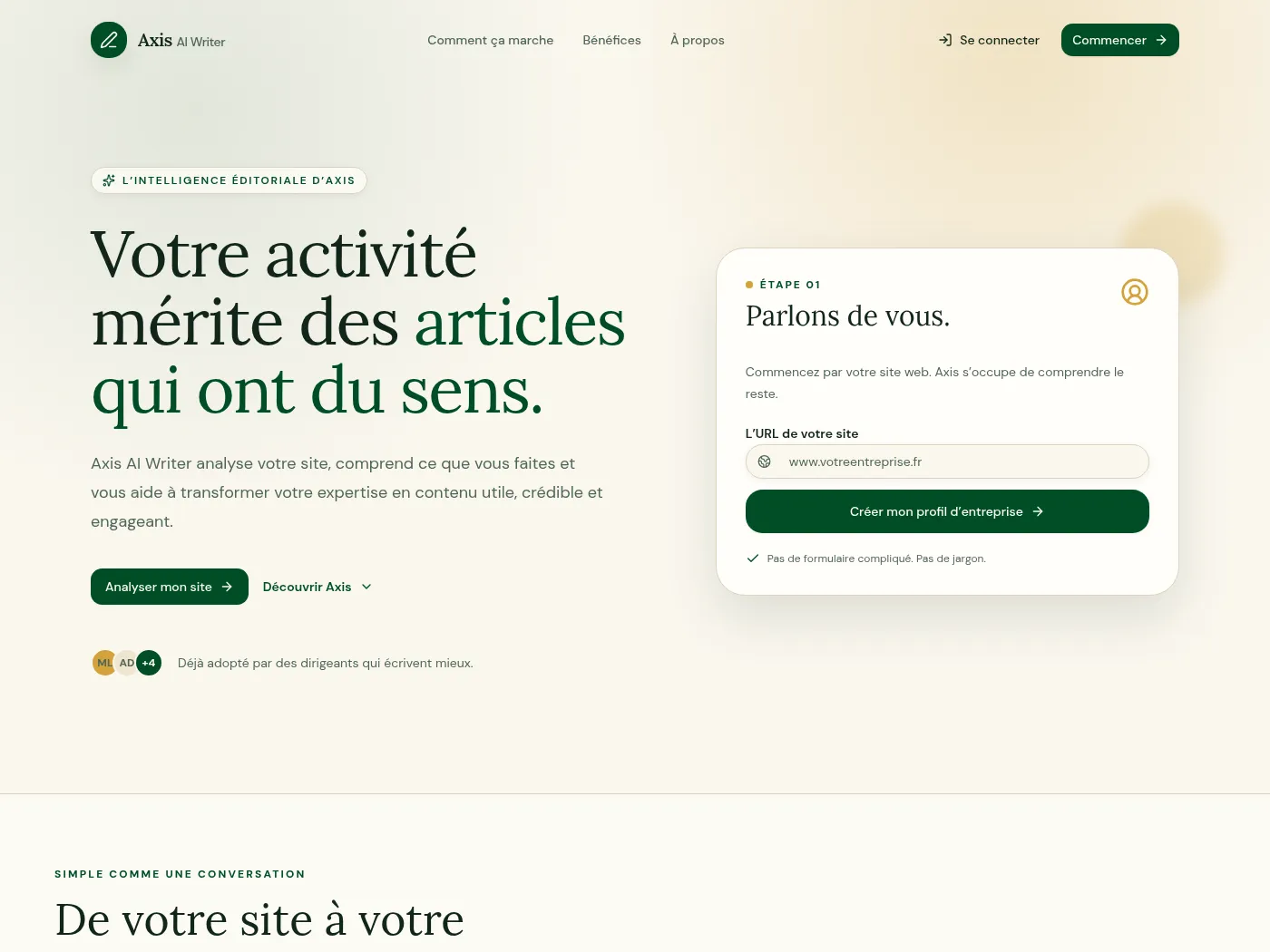 Axis AI Article Writer