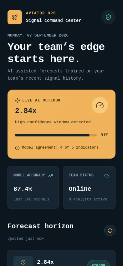 Aviator Signal Predictor