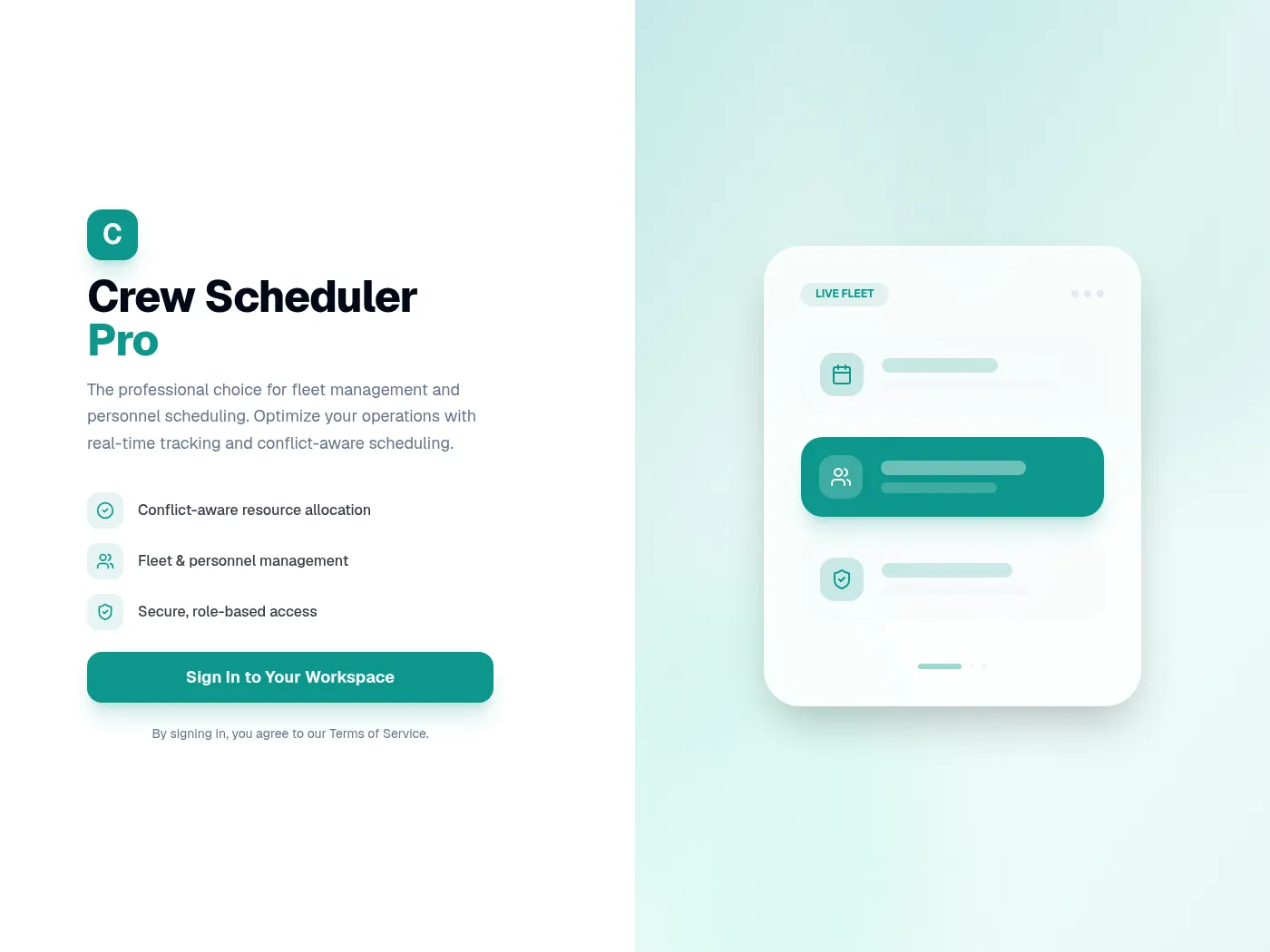 Crew Scheduler Pro