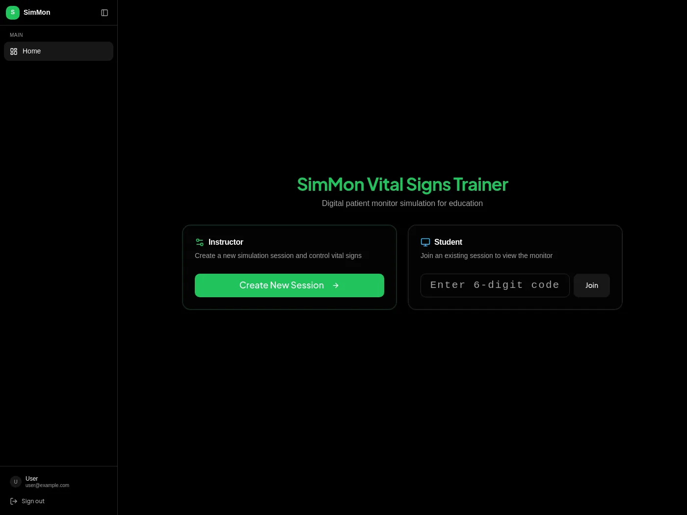 SimMon Vital Signs Trainer