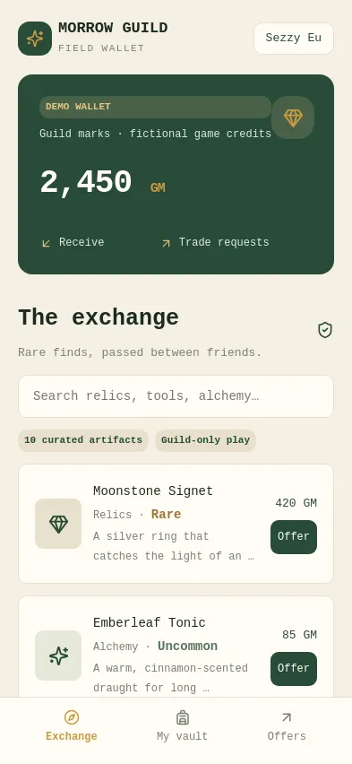 LARP Virtual Wallet