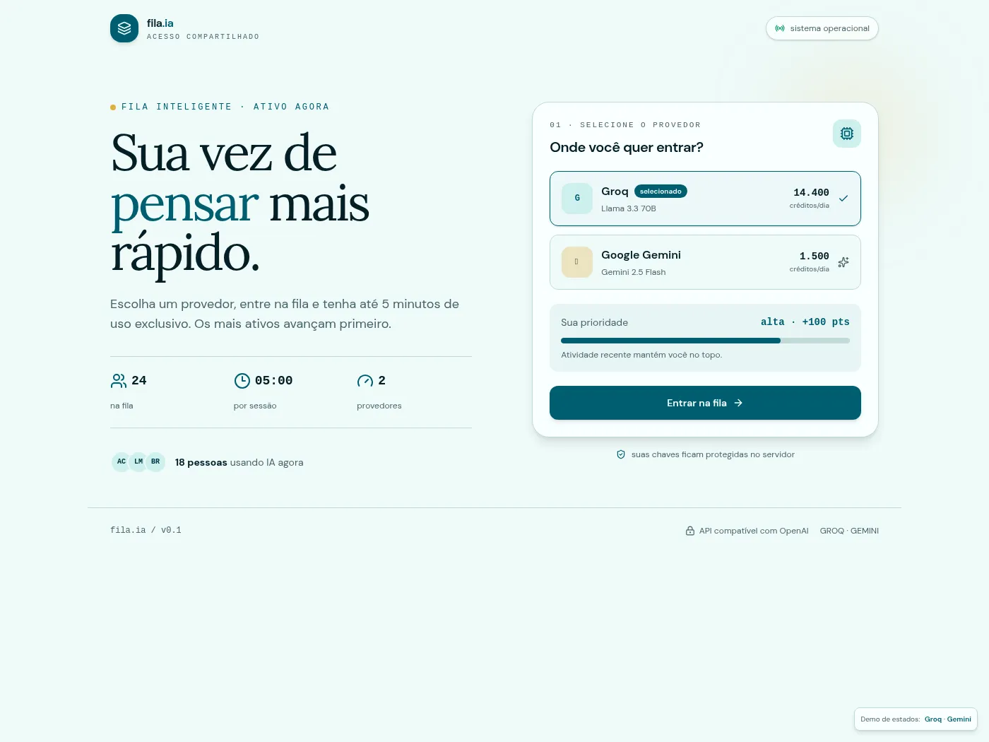 Fila IA Provedores