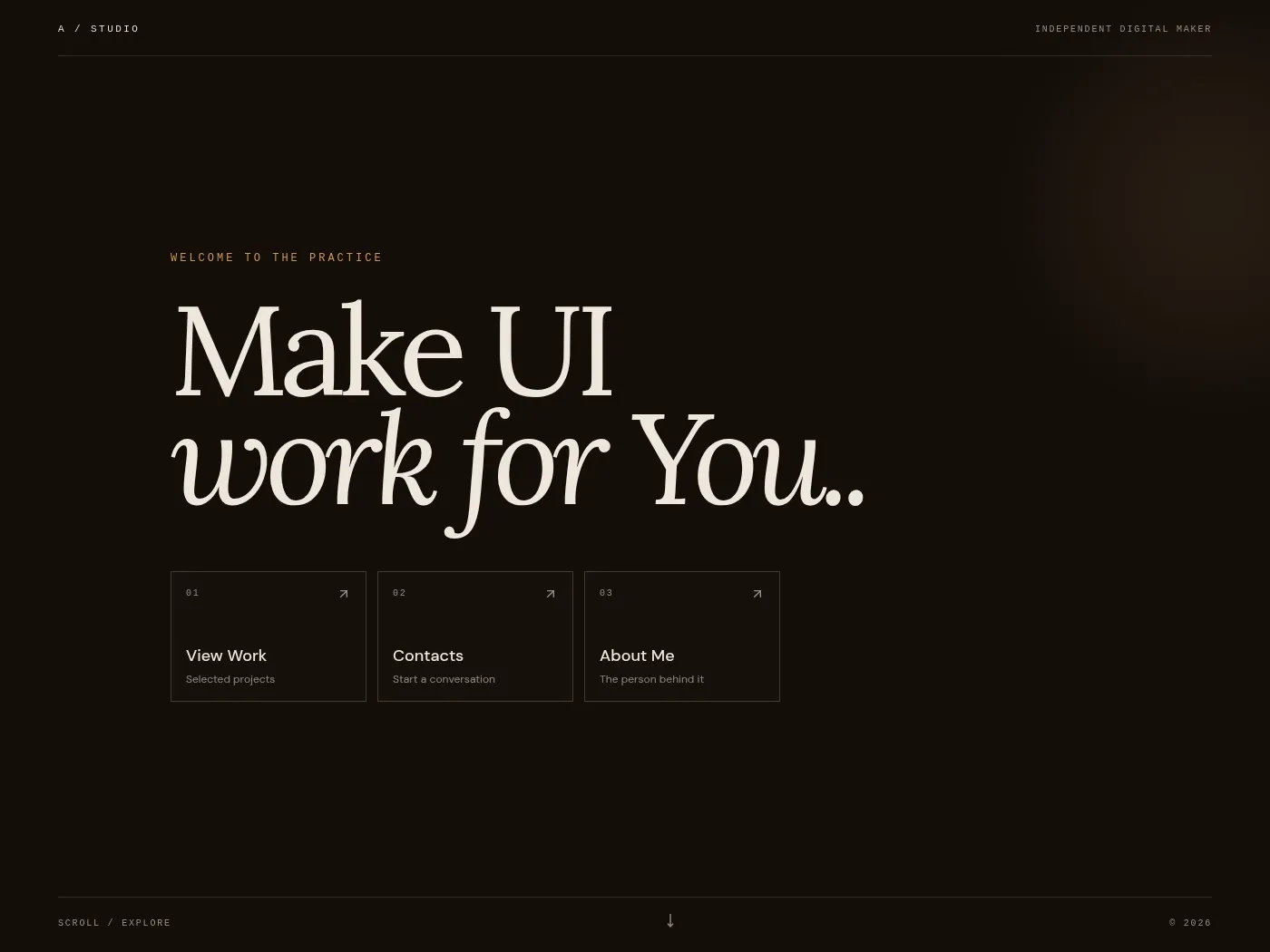 Animated Portfolio Hub
