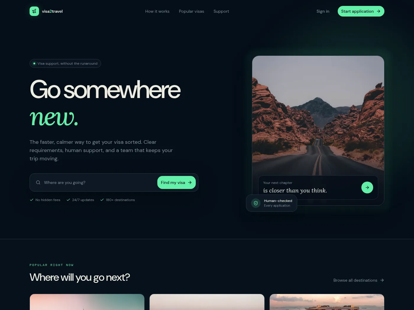 Visa2Travel Redesign