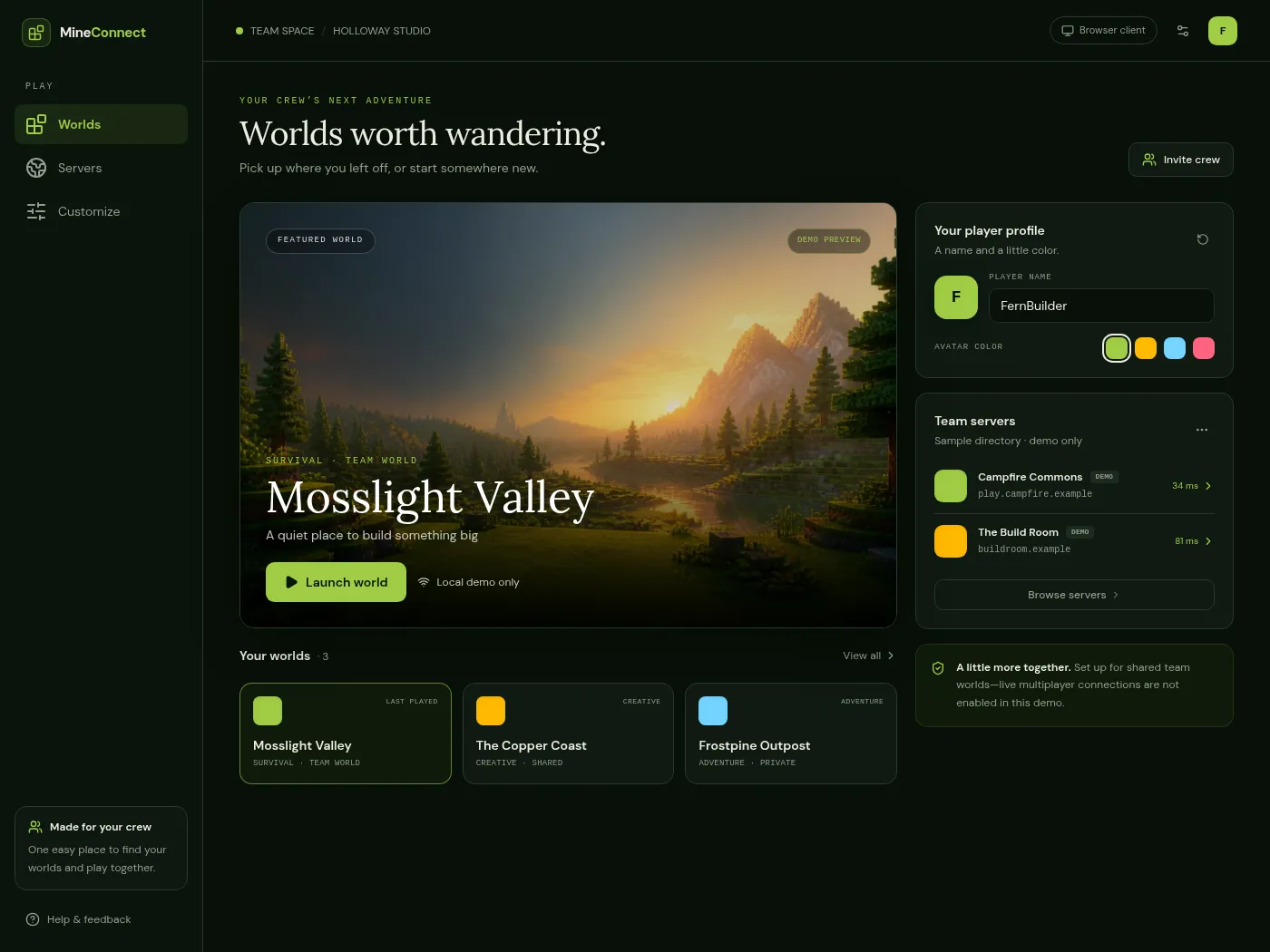 MineConnect Web Client