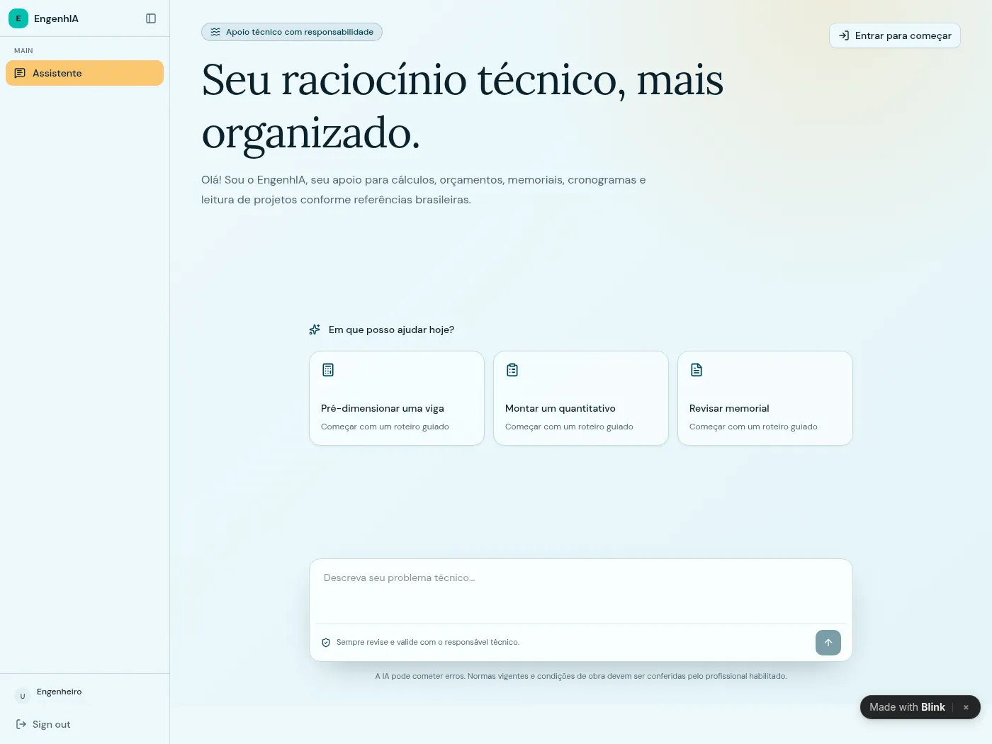 EngenhIA Civil Assistant