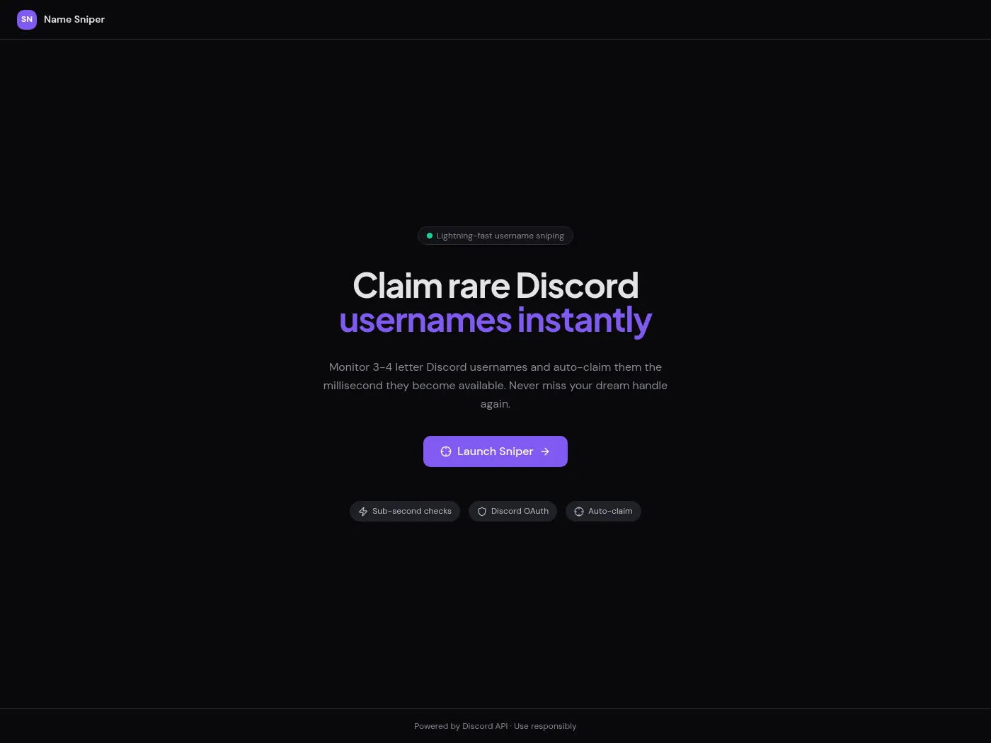 Discord Name Sniper