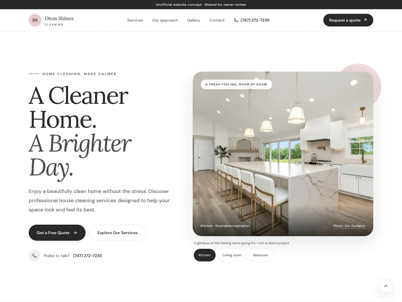 Divine Shine Demo Site