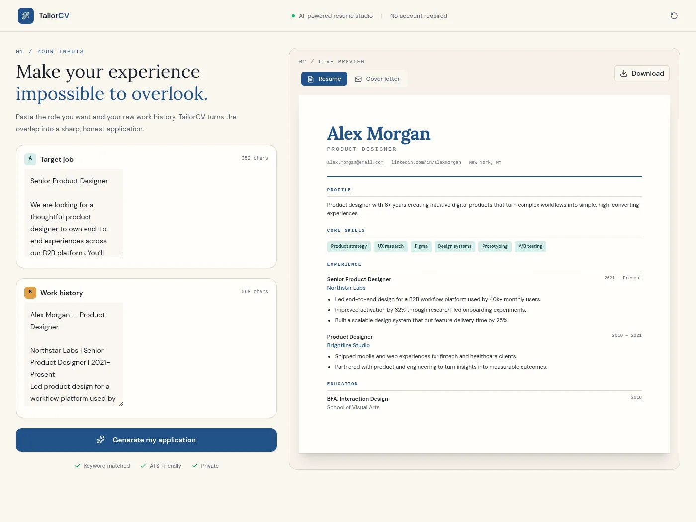 Smart Resume Tailor