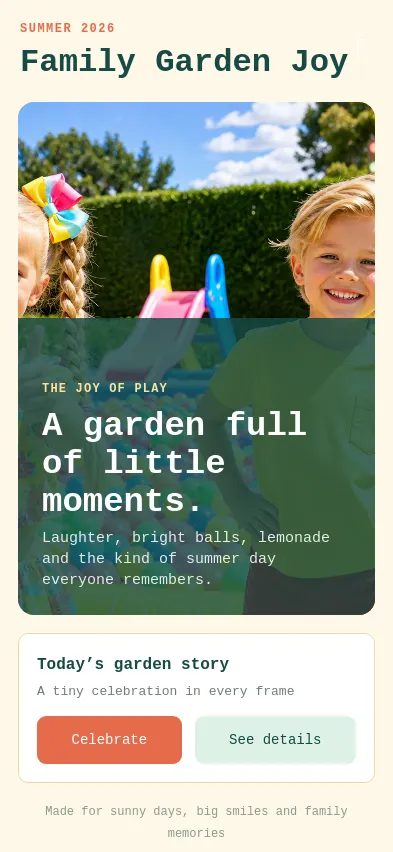 Family Garden Joy