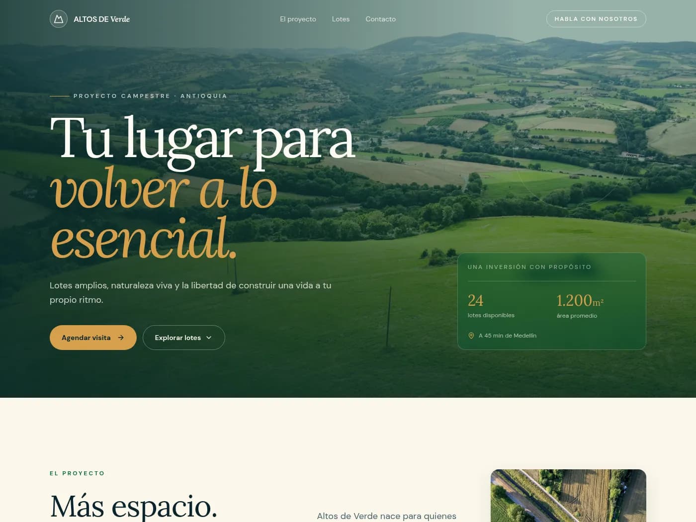 Lotes Landing Interactive
