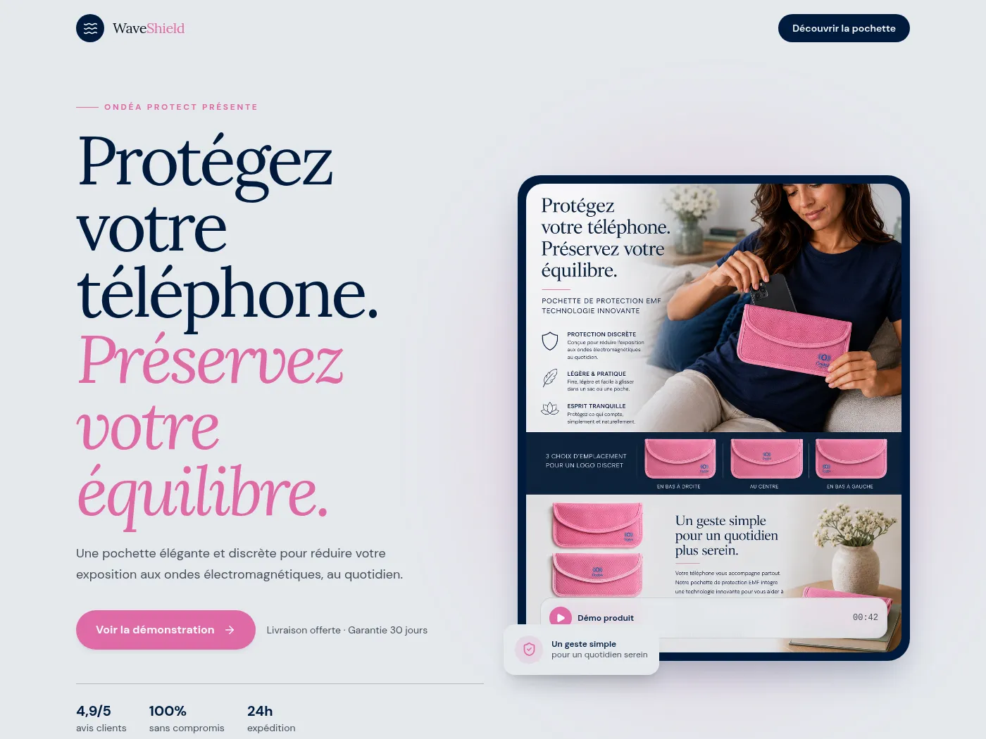 WaveShield Landing Page