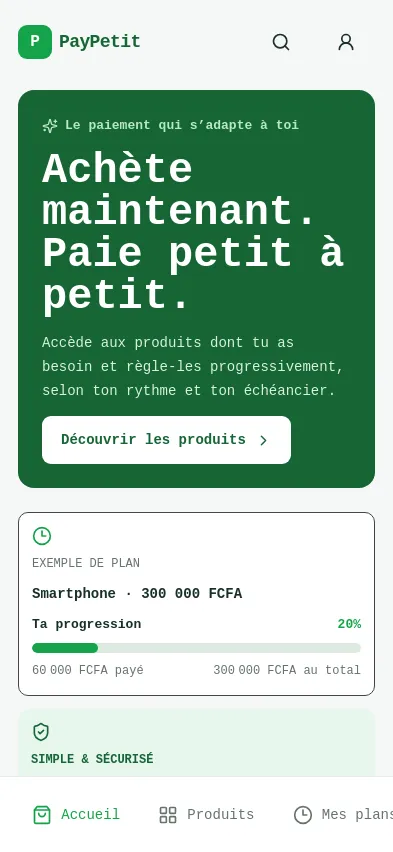 PayPetit Fintech App