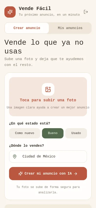 Vende Fácil AI App
