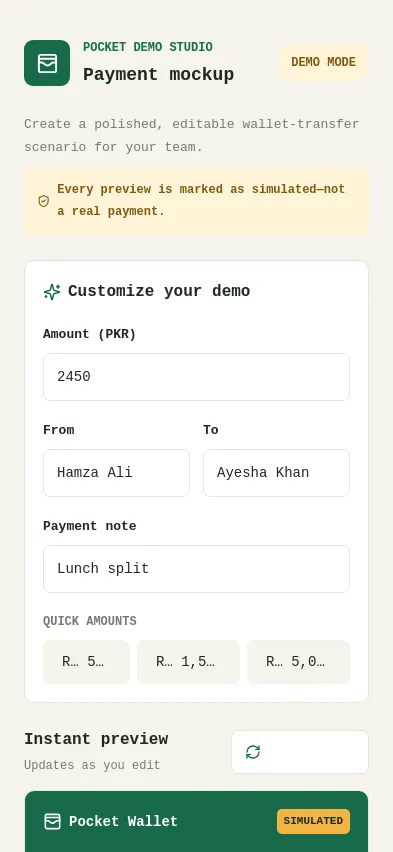 Easypaisa Mock Payment Maker
