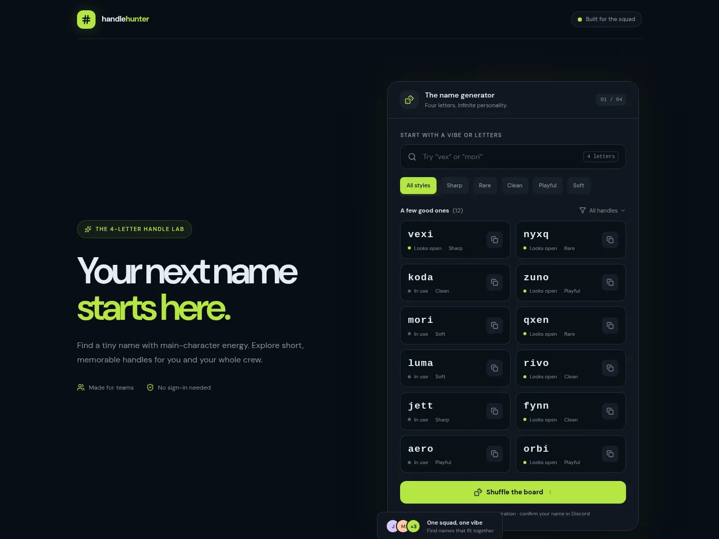 Discord Handle Hunter