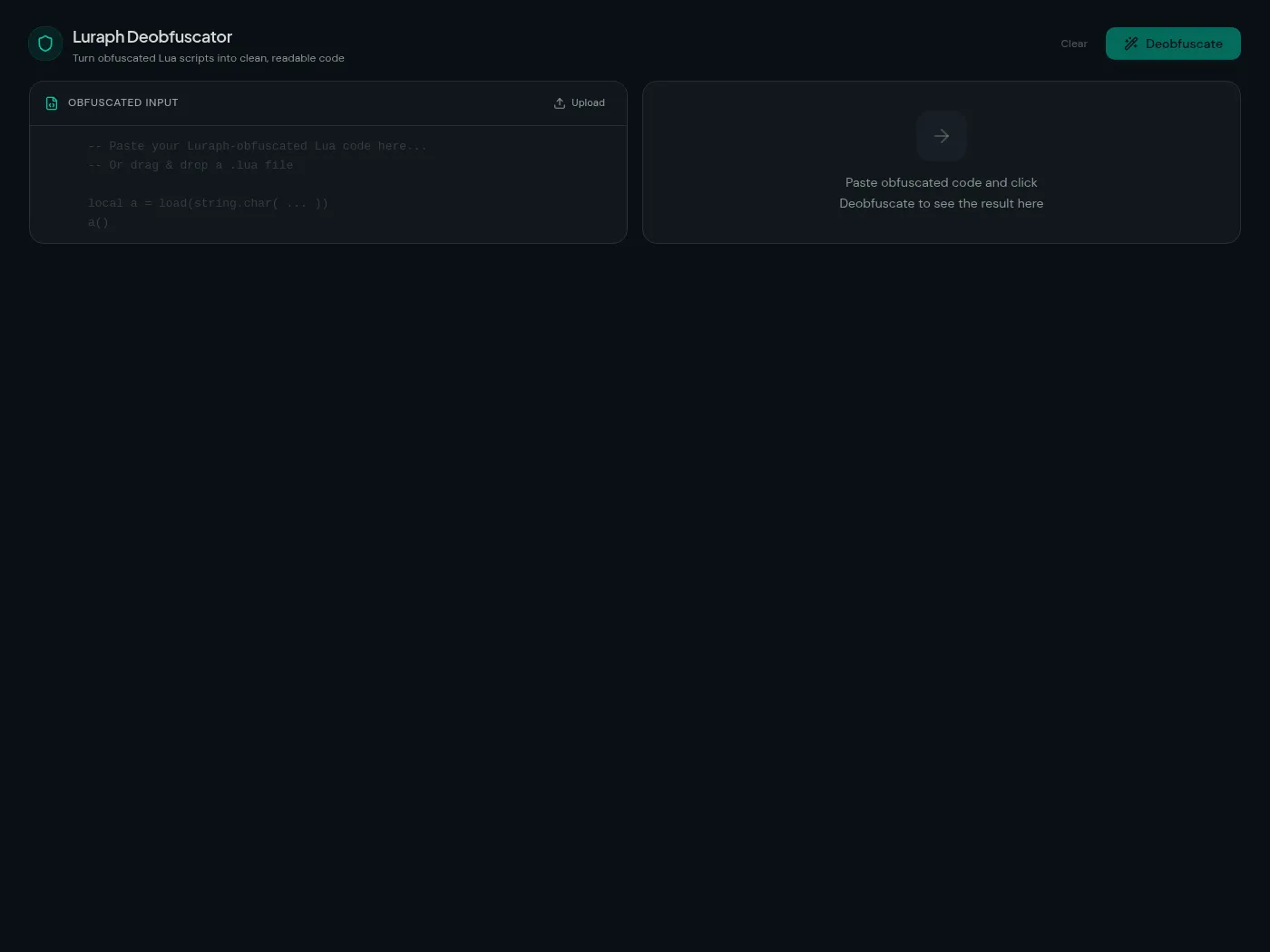 Luraph Deobfuscator Pro