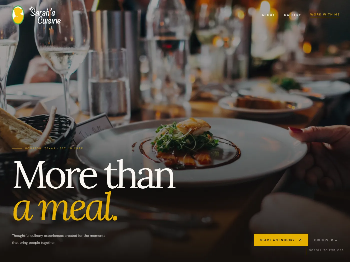 Sarah's Cuisine Website 2026