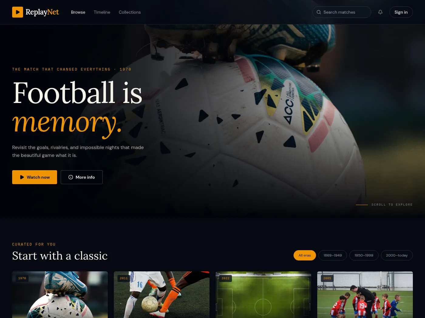 ReplayNet Football Classics