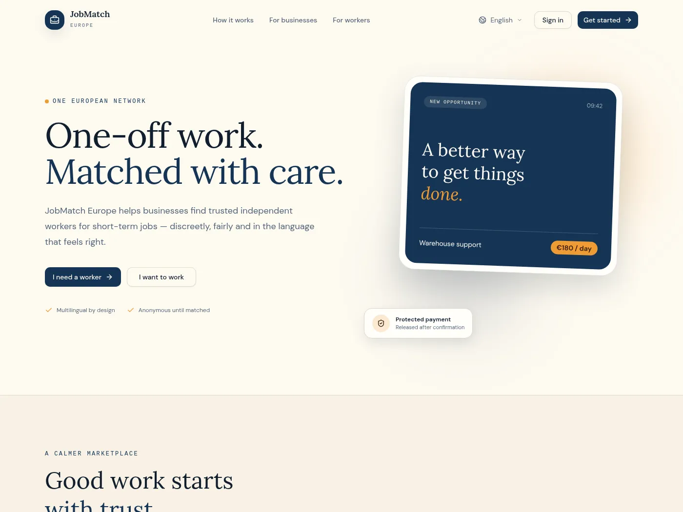 JobMatch Europe Portal