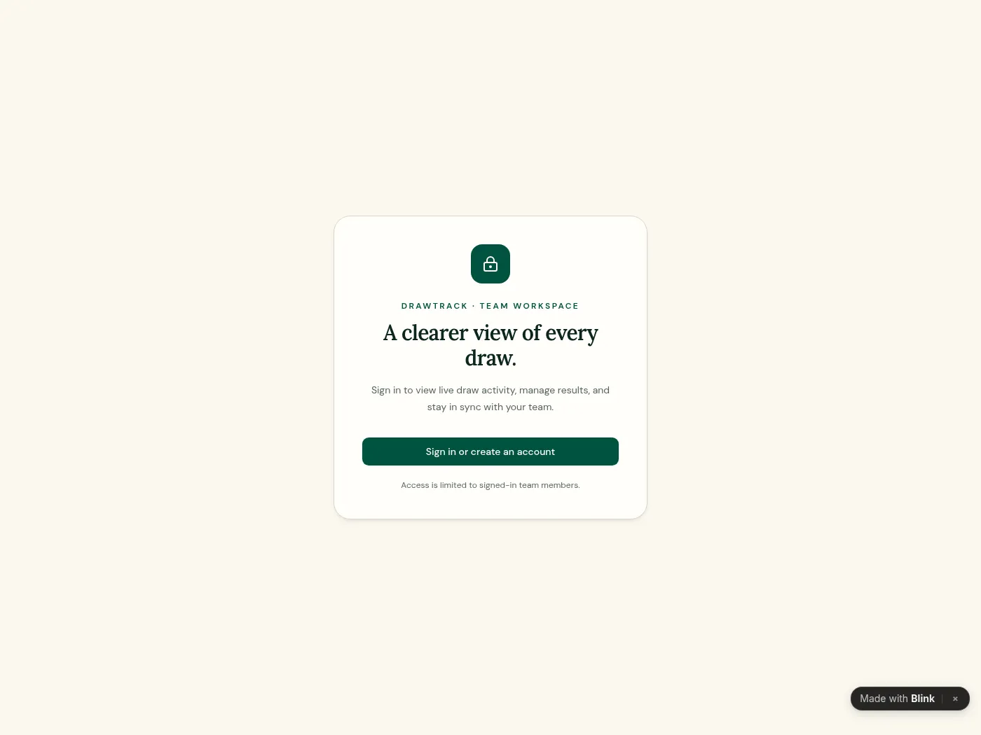 DrawTrack Dashboard