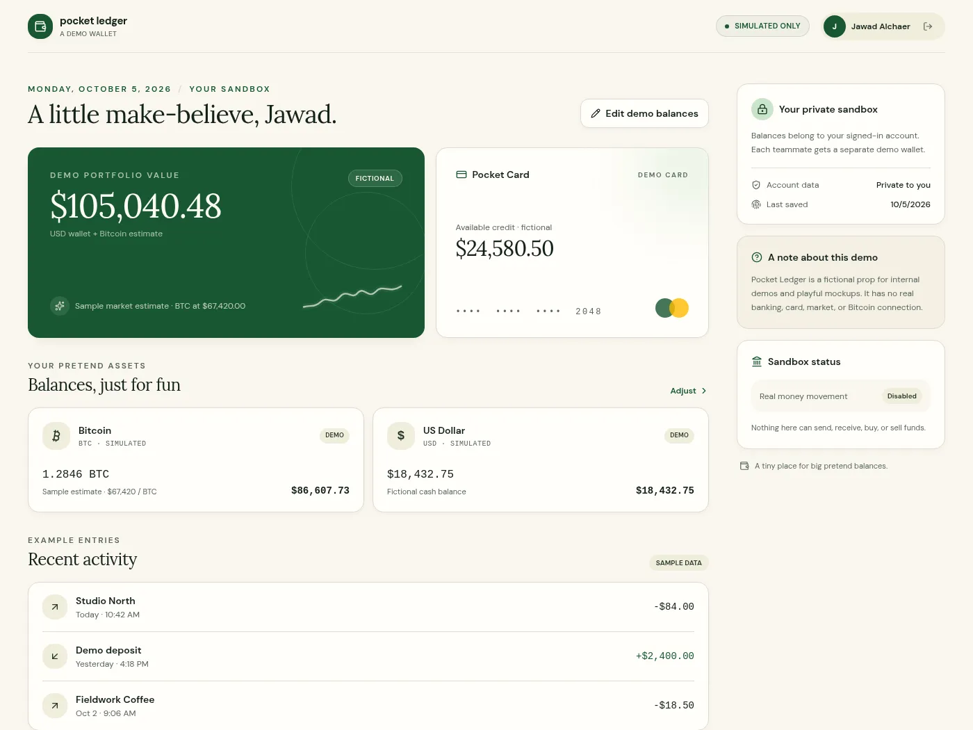 Prank Wallet Dashboard