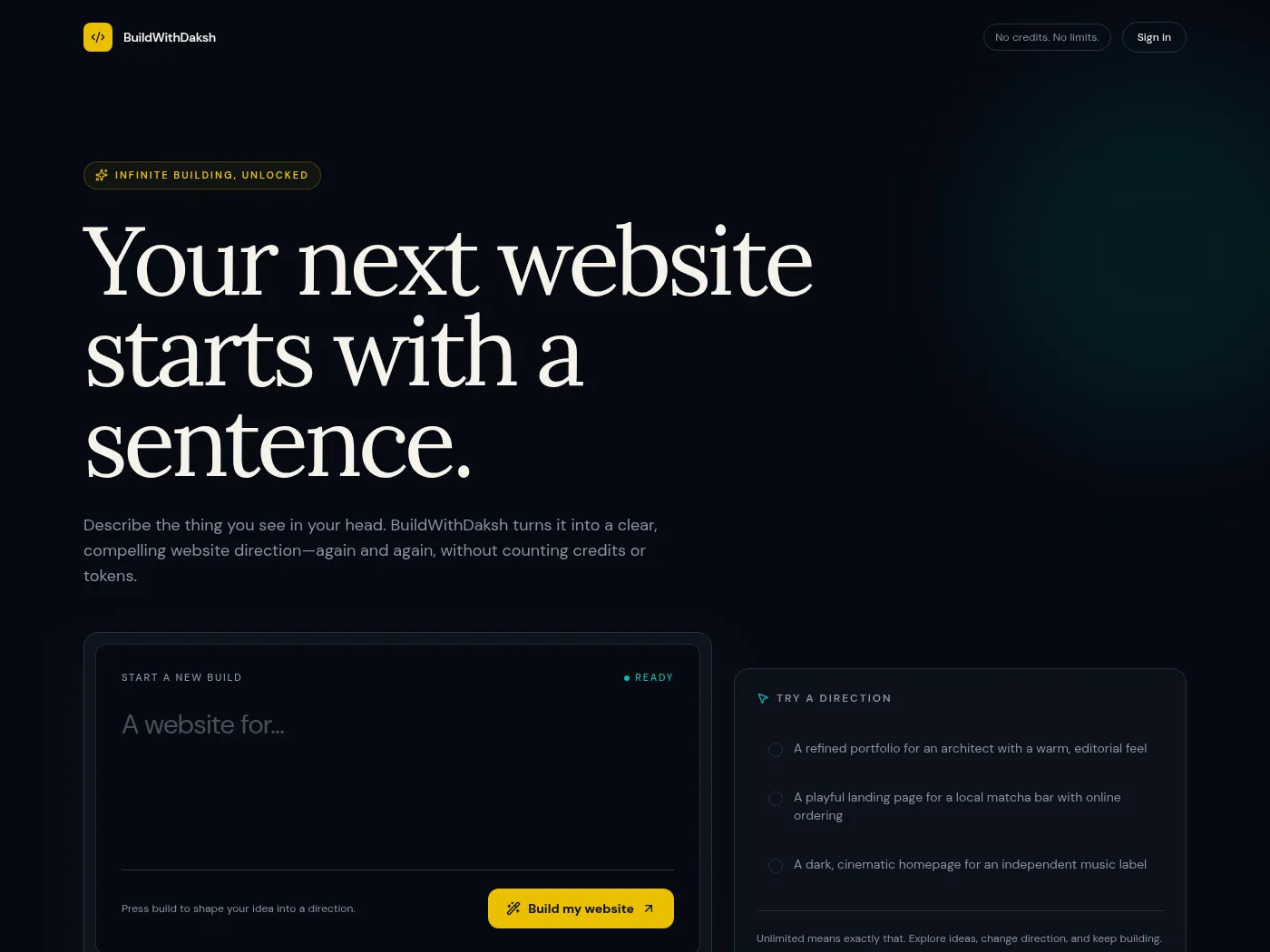 BuildWithDaksh AI Builder
