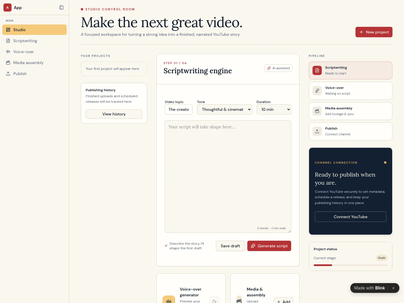 YouTube Studio Automator