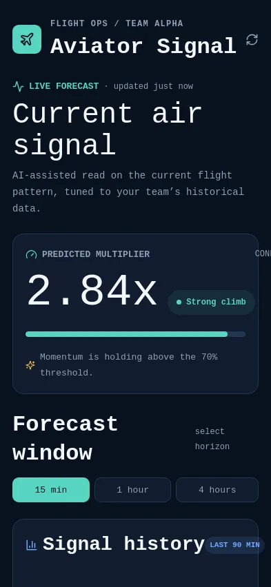 Aviator Signal Predictor