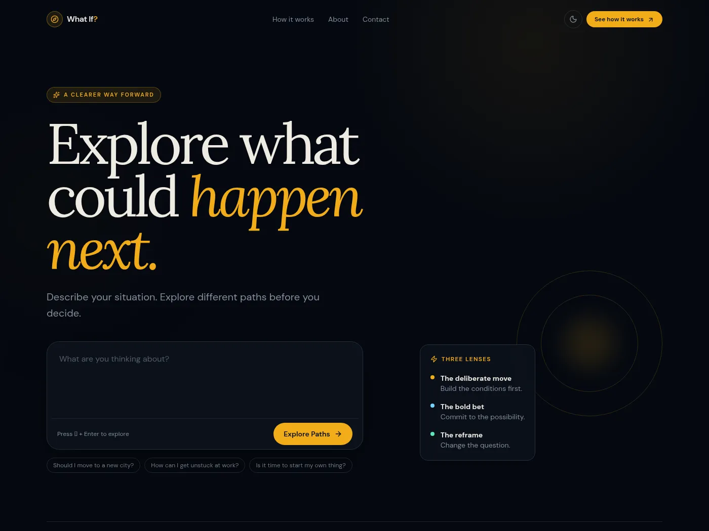 What If? AI Planner