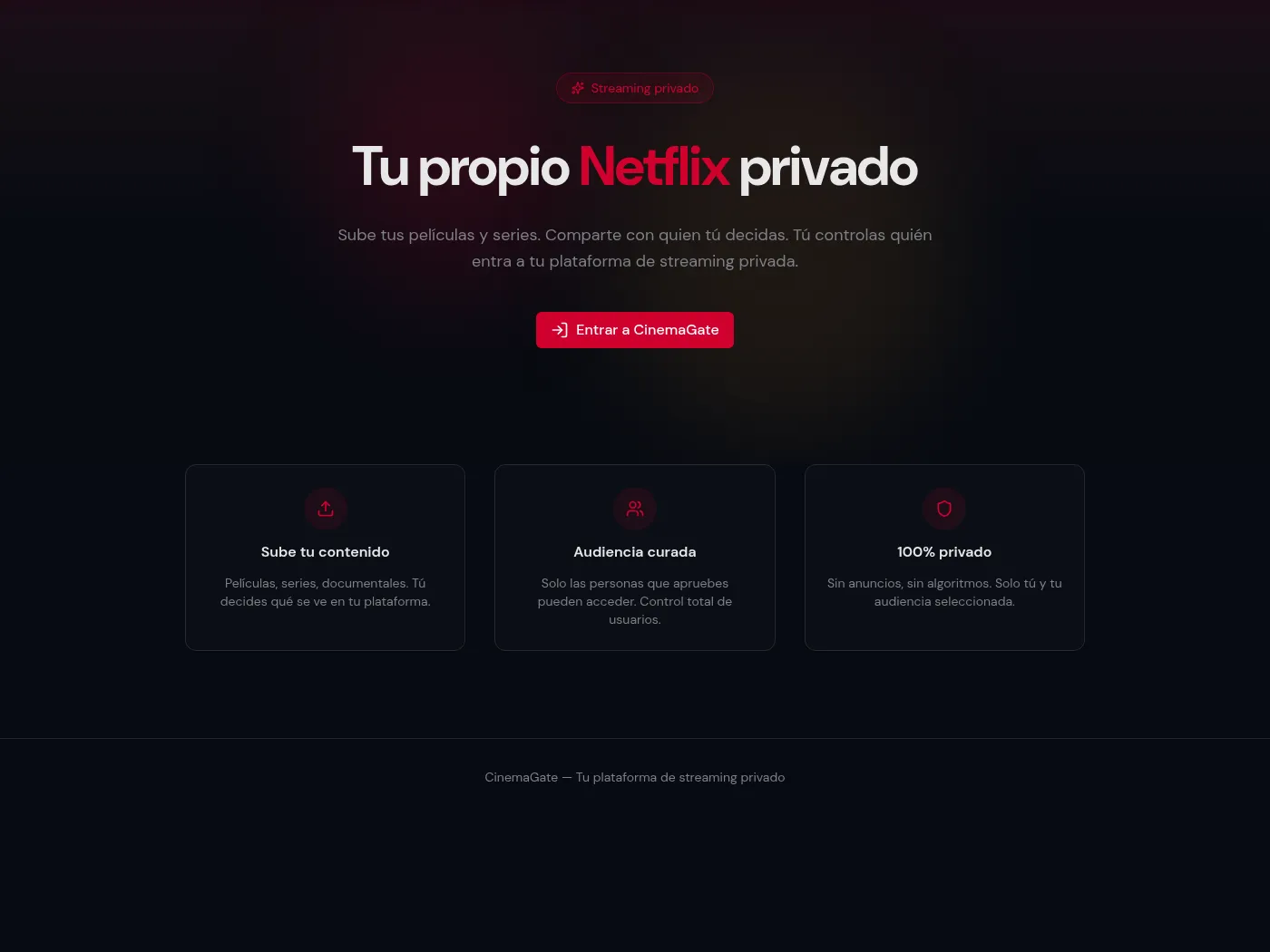 CinemaGate Platform